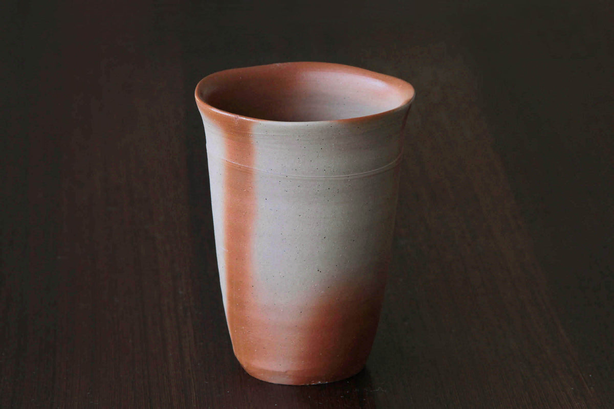 Bizen Ware Tumbler with Hidasuki Markings - Japanese Wood-fired Potter ...